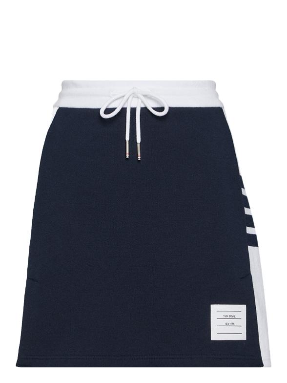 THOM BROWNE Thom Browne Four Stripe Knit Mini Skirt